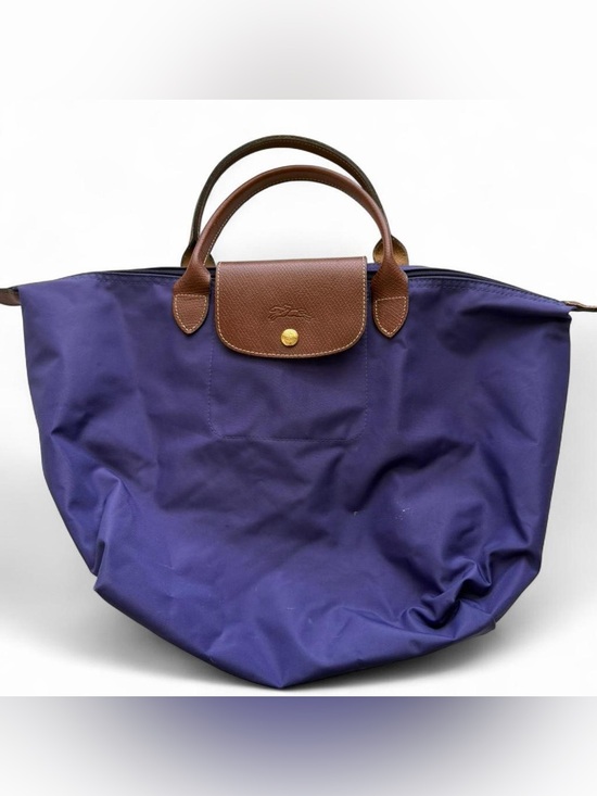 Longchamp | Bags | Longchamp Le Pliage Medium Bilberry Purple Travel ...